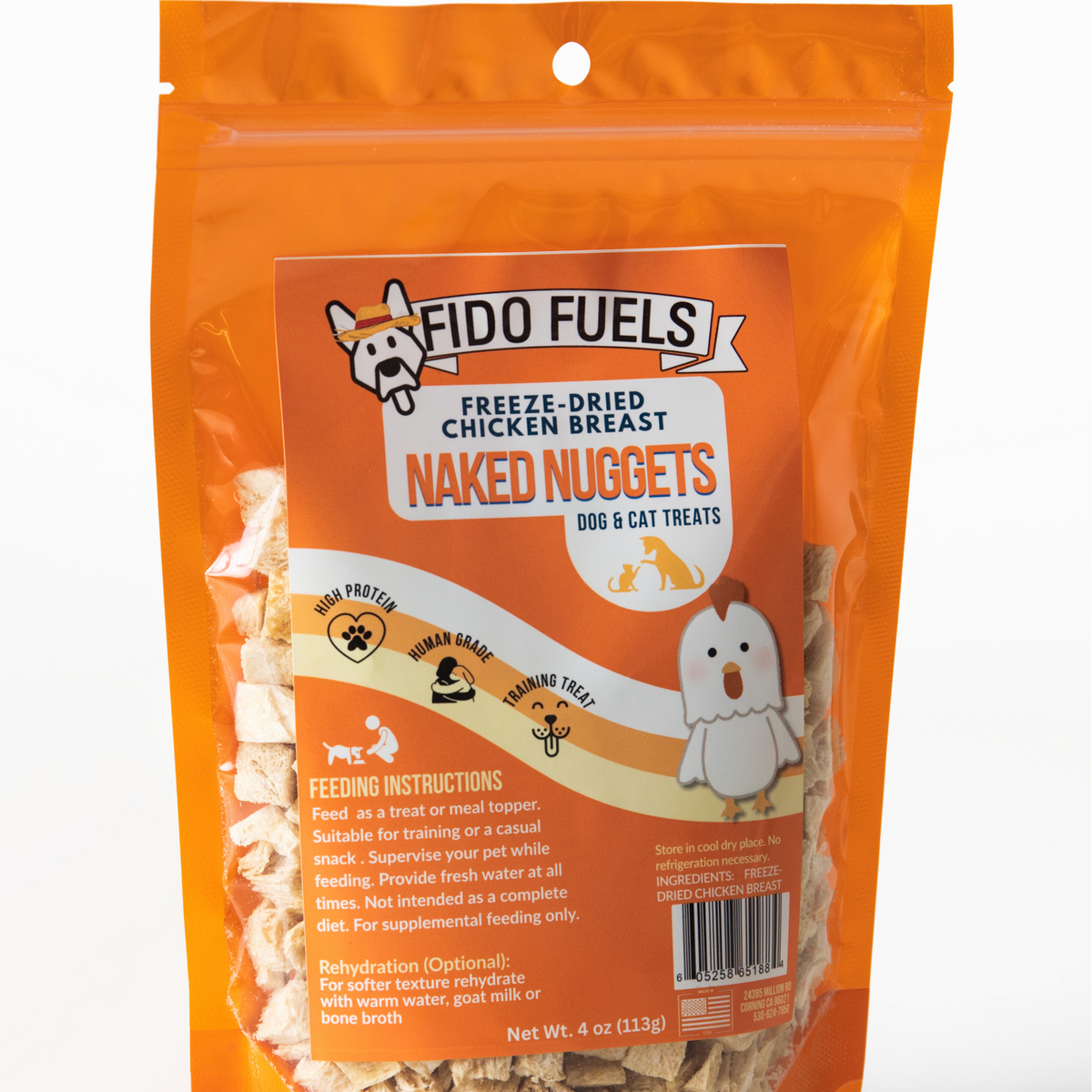 Naked Nuggets Freeze Dried Chicken Breast Treats – Fido Fuels